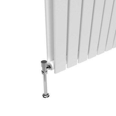 Lux Heat White Flat Vertical Double Panel Designer Radiator 1600mm (H ...