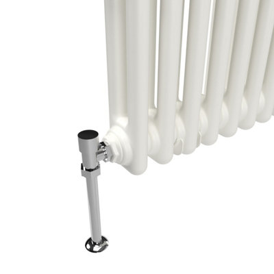 Lux Heat White Horizontal 2 Column Traditional Radiator 500mm (H) x ...