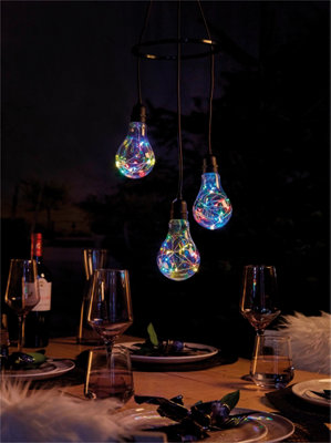 Luxform Lighting Battery Apollo 3 Drop Pendant LED Multi Coloured LED ...