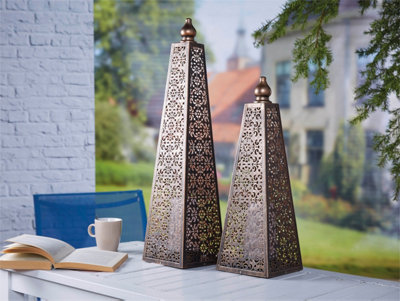 Luxform Lighting Battery Powered Luxor Style Pyramid Lamp