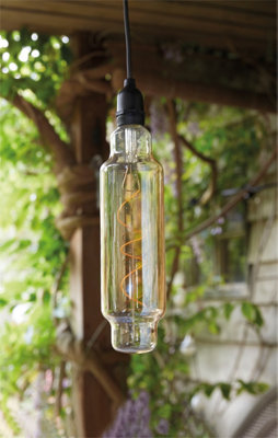 Luxform Lighting Indoor & Outdoor Tube Battery Powered Pendulum Hanging ...