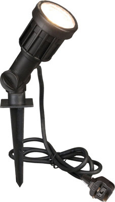 Luxform Lighting Outdoor 230V Dominica Mini Garden Tree Spotlight in Black