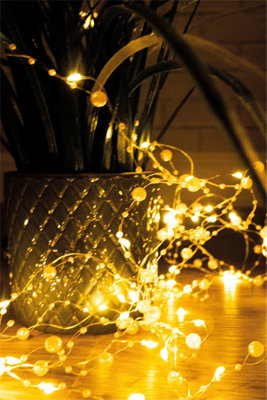 Luxform Solar 50 Led Microlight Pearl Romantic White