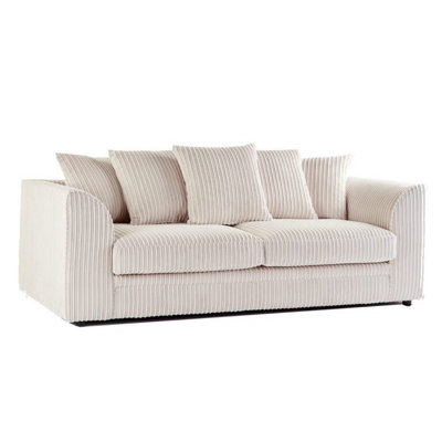 Cream cord sofa store