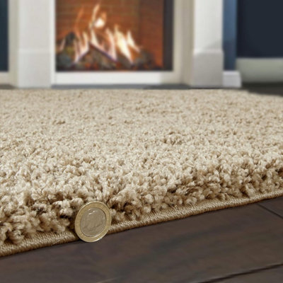 Luxurious Shaggy Rugs Soft Extra Thick Area Rugs Heavy 5cm Dense Pile ...