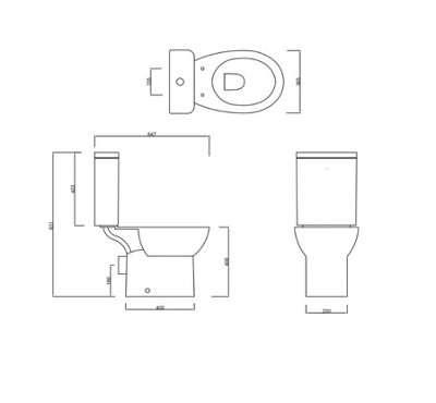 Luxury Bathrooms Rimless Close Coupled WC and Pedestal Basin Pack