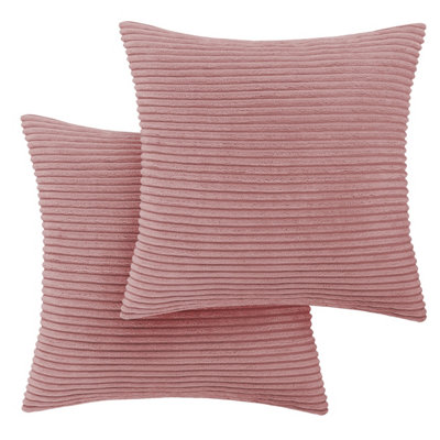 Luxury Filled Cushion Pads with Stripe Crushed Velvet Cushions Covers ...