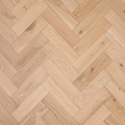 Luxury Flooring Cavendish Herringbone Oak - Unfinished Engineered Wood ...