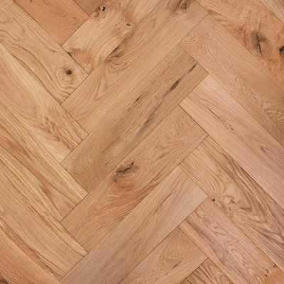 Luxury Flooring Mayfield Herringbone Oak - Oiled Engineered Wood - 125 ...