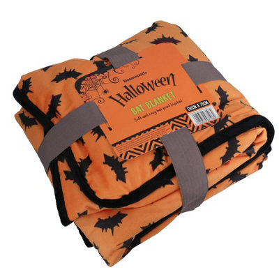 Luxury Halloween Spooktacular Soft Snuggle Comfort Bat Dog Blanket 110x75cm