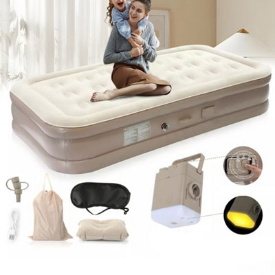 Luxury King Size Air Bed with Built-in Electric Pump - High Raised ...