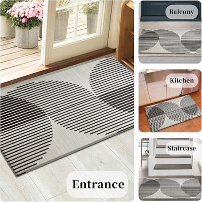 Luxury Large Floor Mats Extra Long Door Mats Printed Kitchen Hallway ...