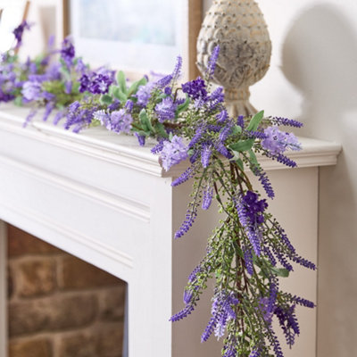 LUXURY LAVENDER HOME DECOR TABLE SUMMER SPRING GARLAND 180CM