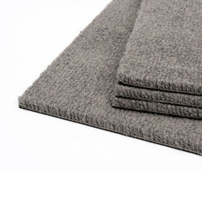 Luxury soft pile carpet tiles Schatex Simply Soft 2724 Dark Grey soft ...