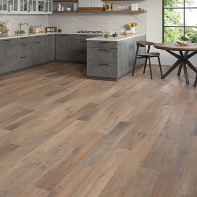 LVT Luxury Vinyl Tile Plank Flooring Waterproof Click Fit Wood Effect ...