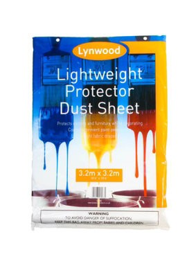 Lynwood 3.2m x 3.2m Lightweight Protection Dust Sheet | DIY at B&Q