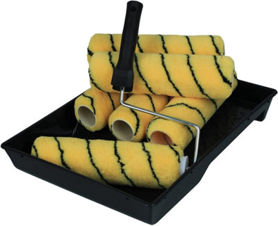 Lynwood Paint Roller Set 9 Inch Sleeves Tray Kit Walls Ceilings ...