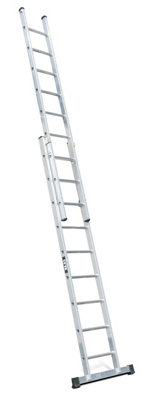 LytePro+ EN131-2 Professional Industrial 2 Section Extension Ladder 2x8 ...