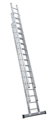 LytePro+ EN131-2 Professional Industrial 3 Section Extension Ladder ...