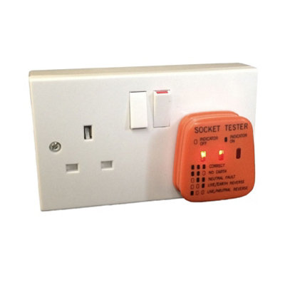 Lyvia UK Mains Socket Tester 240v Polarity Test / 3 Pin Plug House ...