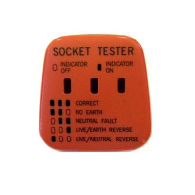 Lyvia UK Mains Socket Tester 240v Polarity Test / 3 Pin Plug House ...