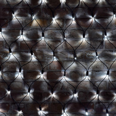 Lyyt-Connect 1.2m 144 Cool White LED Connectable Outdoor Net Lights ...