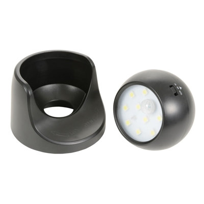 Lyyt LED Wireless Motion Sensor Light & Detachable Torch Black