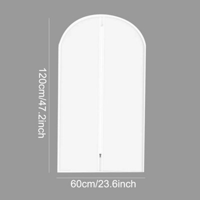 M-10Pcs Clear Polythene Garment Covers Suit Dress Coat Dust Protector ...