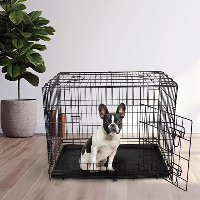 M 30inch Foldable Black Dog Cage