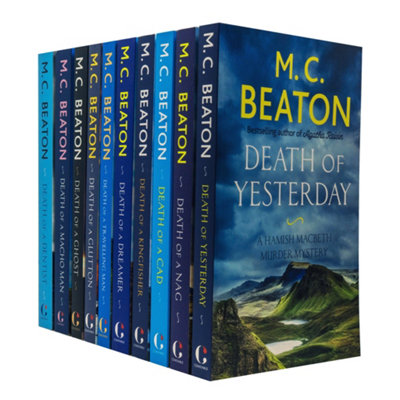 M C Beaton Hamish Macbeth Series 10 Books Collection Set Series 3 Death ...
