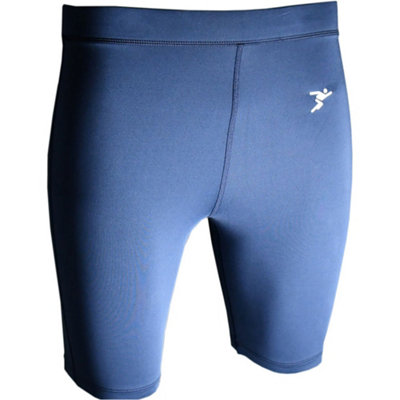 M - NAVY Junior Sports Baselayer Compression Shorts Bottoms - Unisex ...