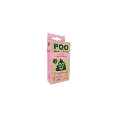 M-PETS poop Dog Waste Bags (60 bags) - Rose Scented