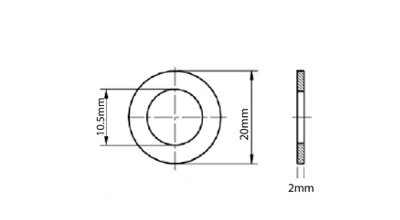 M10 (10mm) - Pack of 50 - DIN 125 A - Zinc Plated Steel Form A Flat ...