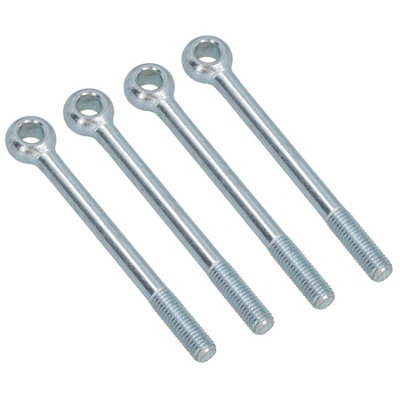 M10 140mm Eye Bolt 4 Pack Zinc Plated Threaded Rings DIN444 Catenary Wire