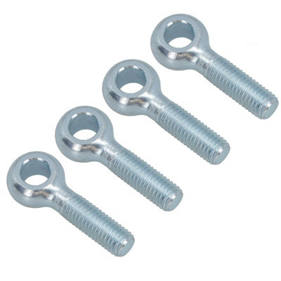 M10 40MM EYE BOLT 4 PACK ZINC PLATED THREADED RINGS DIN444 CATENARY WIRE