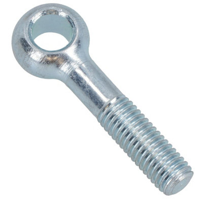 M10 50mm Eye Bolt Single Bolt Zinc Plated Threaded Rings DIN444 ...
