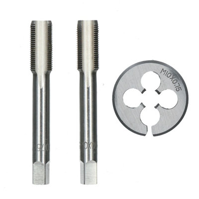 M10 x 0.75mm Metric Tap and Die Tungsten Steel Taper and Plug