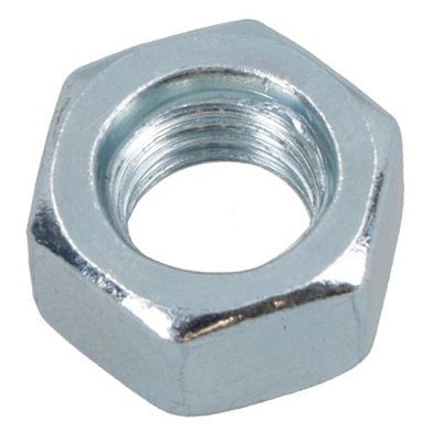 M10 x 1.5mm Hex Full Nut Fastener Hexagonal Metric Nuts Grade 8 Zinc ...