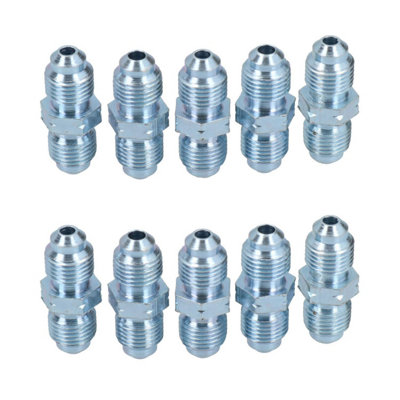 M10 x 1mm Inline Male Brake Pipe Joiner Connector Fitting For 3/16 ...