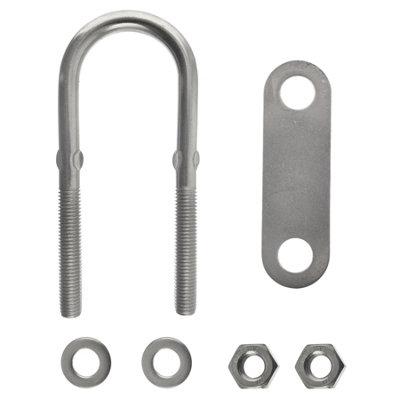 M12 50mm x 140mm U-Bolt / N-Bolt Stainless Steel Marine Grade Boat ...