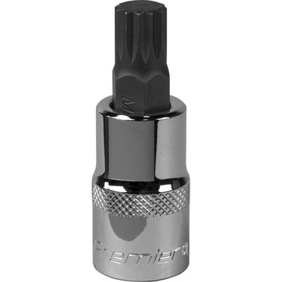 M12 Forged Spline Socket Bit - 1/2" Square Drive - Chrome Vanadium ...