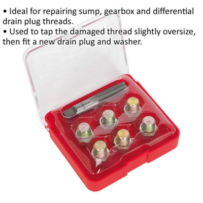 M13 x 1.5mm Oil Drain Plug Thread Repair Set for Sump & Gearbox