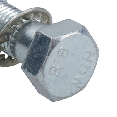 M16 (16mm) x 45mm High Tensile Tow Bar Ball Fixing Bolts Washers + Nuts ...