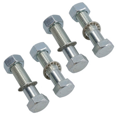 M16 (16mm) x 65mm High Tensile Tow Bar Ball Fixing Bolts Washers + Nuts ...