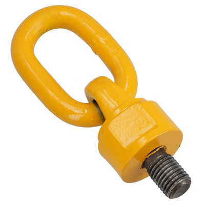 M16 x 40mm Swivel Rotating Lifting Point Eye Bolt With Ring 1.12t Capacity 2pc