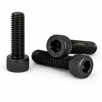 M2 (2mm x 8mm) - Pack of 100 - ISO 4762 - Black High Tensile 12.9 Cap ...