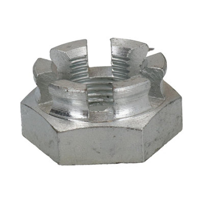 M20 x 1.5 Slotted Castle Nut for Trailer Wheel Hubs Castellated Hub ...