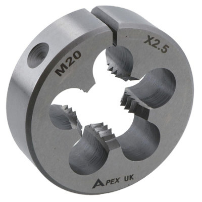 M20 x 2.5mm Metric Split Die Rethreading Thread Cutter Tungsten Steel 50mm