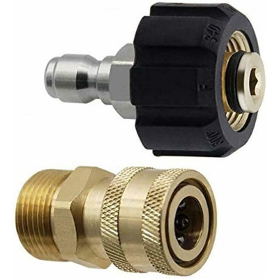 M22 14 Pressure Washer Adapter Set, 3/8 Quick Connect Swivel Adapters ...