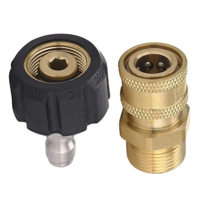M22 14 Pressure Washer Adapter Set, 3/8 Quick Connect Swivel Adapters ...